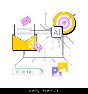 AI-Optimized Communication Channels abstract concept vector illustration Stock Vector Image ...