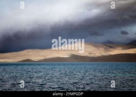 Rain clouds over Tso Moriri in Ladakh, Indian Himalayas Stock Photo - Alamy