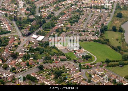 Aerial view of Great Wyrley Stock Photo - Alamy