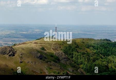 Aerial view of the Wrekin hill in Telford, Shropshire Stock Photo - Alamy
