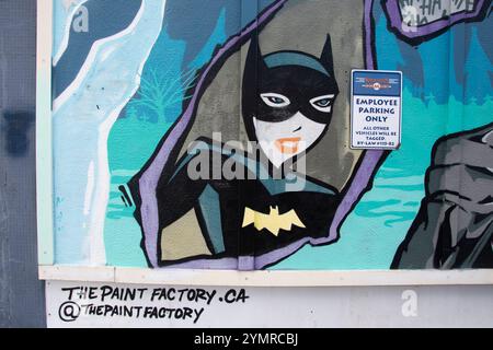 Catwoman mural at the Paint Factory on Simcoe Street North in downtown ...