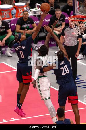 Boston Celtics' Neemias Queta #88 shoots against Los Angeles Lakers ...