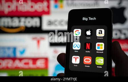 Logo of the US company Google is displayed during the Mobile World ...