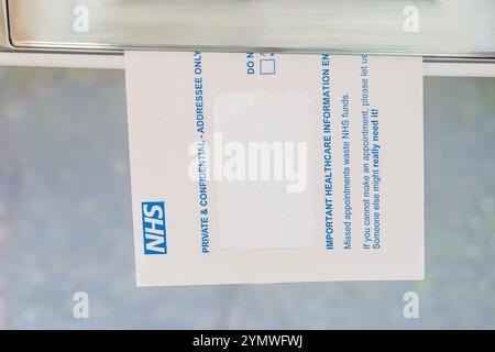 Wolverhampton, UK – November 11 2024: NHS envelope with the NHS logo ...