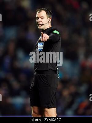 Referee Don Robertson during the William Hill Premiership match at ...