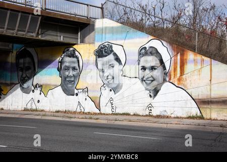 Historic Scarborough's GECO Munitions Plant mural on St. Clair Avenue ...