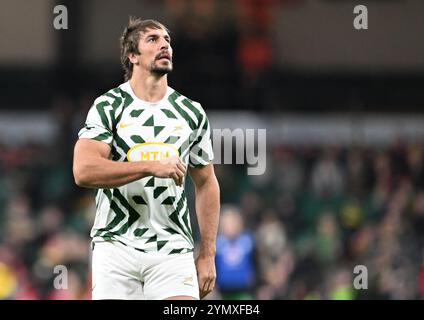 Eben Etzebeth of South Africa warms-up ahead of the Quilter Nations ...