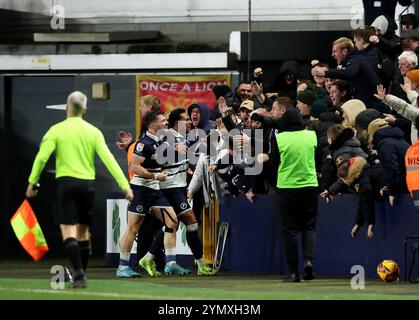 Femi Azeez of Millwall celebrates his goal during the Sky Bet ...