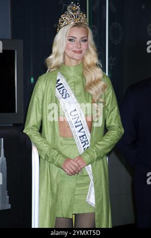 Miss Universe Victoria Kjaer Theilvig visits Empire State Building in ...