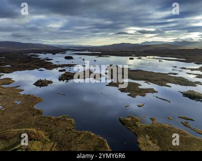 An aerial view of the North Lochs area Stock Photo - Alamy