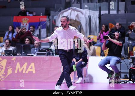 COACH MARCO GASPARI during Savino Del Bene Scandicci vs Igor Gorgonzola ...