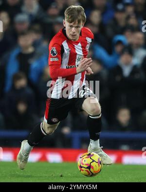 Keane Lewis-Potter of Brentford during the Premier League match ...