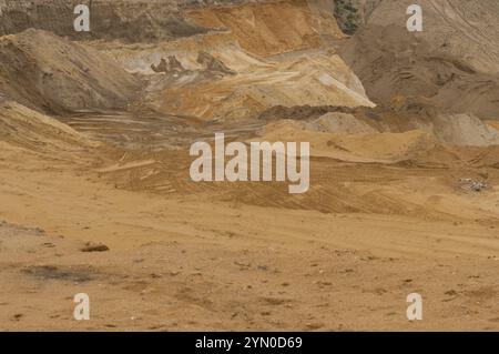 Large sand pits in operation in West Germany Stock Photo - Alamy