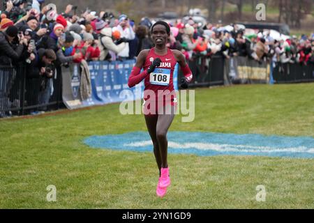 Doris Lemngole of Alabama wins the women's race in 18:25.4 during the ...