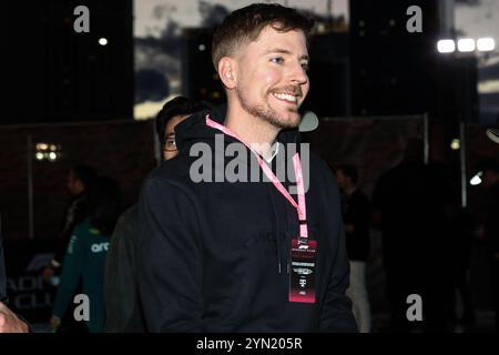 Mr. 23rd Nov, 2024. Beast, aka Jimmy Donaldson attends the Formula One ...