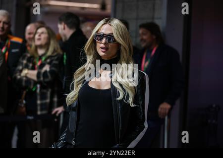 Paris Hilton portrait during the Formula 1 Heineken Silver Las Vegas ...