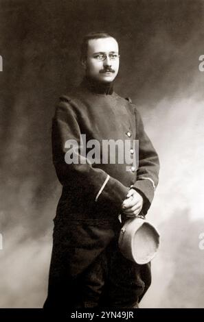 Portrait of Marc Bloch (1886-1944) - French historian - Later coloring ...