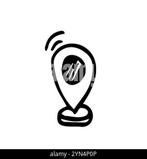 map distance doodle icon, vector illustration Stock Vector Image & Art ...