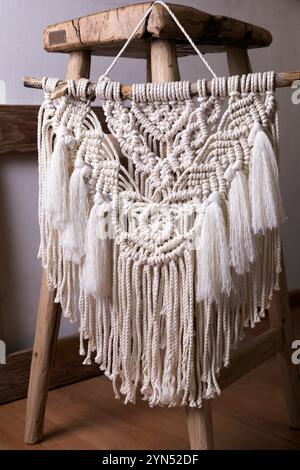 beautiful macrame panel in the interior Stock Photo - Alamy