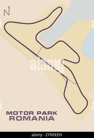 The image depicts a map of a race track, SANDIA SPEEDWAY Stock Vector ...