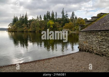 High Wray Bay on the northern edge of Lake Windermere in the Lake ...