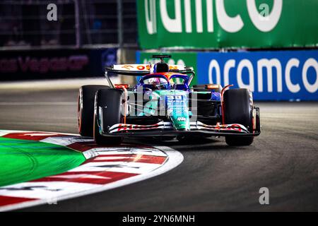 Team RB driver Liam Lawson of New Zealand arrives for the first ...