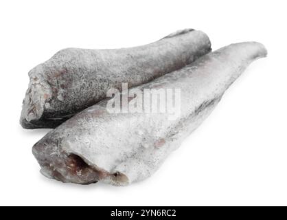 Two frozen hake fishes isolated on white Stock Photo - Alamy