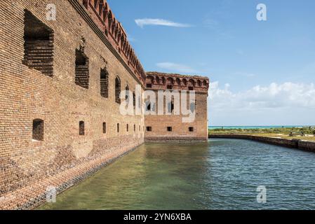 Old historic Spanish fort on Dry Tortugas Island, Florida, USA Stock ...