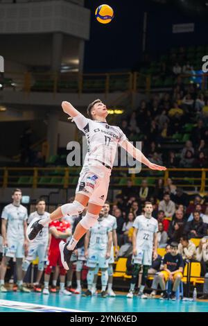 Luca Porro (Valsa Group Modena) celebrating during Gas Sales Bluenergy ...