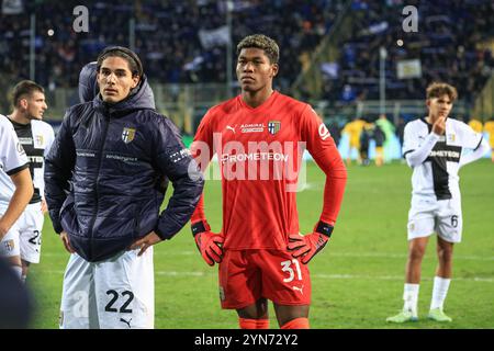 Parma Calcio greets the fans after the match during Parma Calcio vs ...