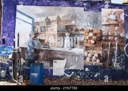 Historic shopping inside a general store mural on Kingston Road in ...