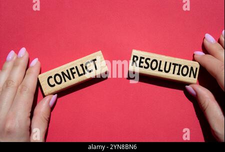 Conflict or Resolution symbol. Concept word Conflict or Resolution on ...