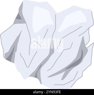 waste crumpled paper balls cartoon vector illustration Stock Vector ...