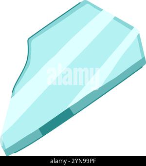 danger glass broken shard cartoon vector illustration Stock Vector ...