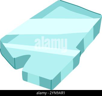 danger glass broken shard cartoon vector illustration Stock Vector ...