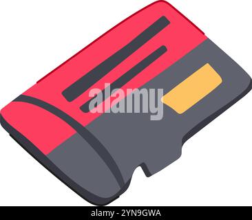 music microsd card cartoon vector illustration Stock Vector Image & Art ...