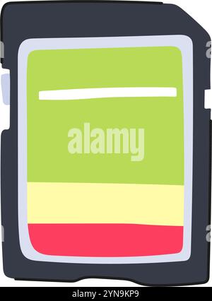 files sd card cartoon vector illustration Stock Vector Image & Art - Alamy