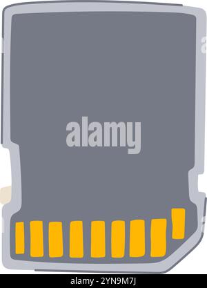 files sd card cartoon vector illustration Stock Vector Image & Art - Alamy