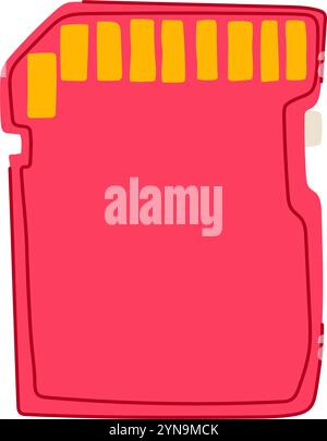 format sd card cartoon vector illustration Stock Vector Image & Art - Alamy