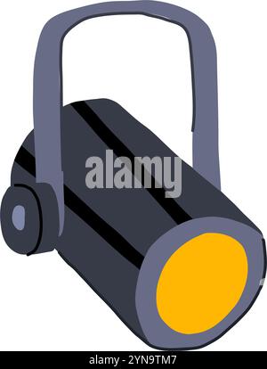 ing spotlight stage cartoon vector illustration Stock Vector Image ...