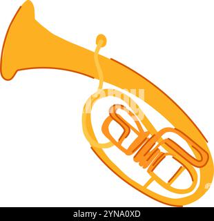 large tuba cartoon vector illustration Stock Vector Image & Art - Alamy