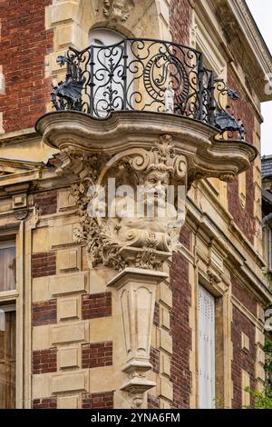 France, Calvados, Caen, beautiful stone town house Stock Photo - Alamy