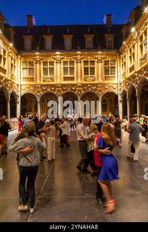 People dance tango during an evening milonga session at 333 in Istanbul ...