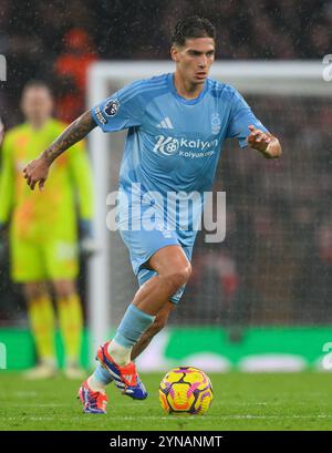 Nicolas Dominguez of Nottingham Forest in action during the Premier ...