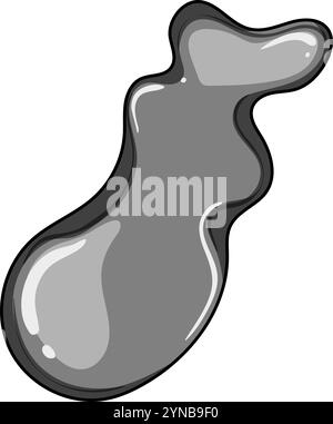 gallium metal liquid shapes cartoon vector illustration Stock Vector ...