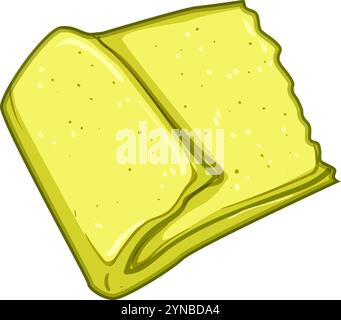 soft microfiber towel cartoon vector illustration Stock Vector Image ...