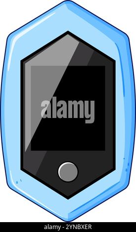 reading pulse oximeter cartoon vector illustration Stock Vector Image ...