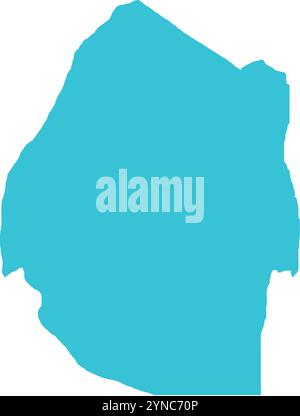 Eswatini vector country map silhouette Stock Vector Image & Art - Alamy