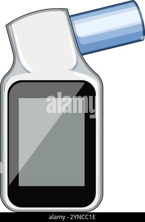 capacity spirometer cartoon vector illustration Stock Vector Image ...