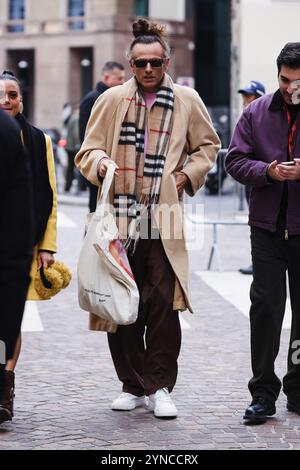 Milan, Arrivals at the Vanity Fair Stories 2025 event at the Teatro ...